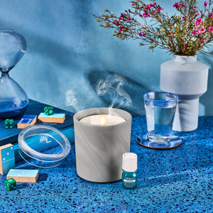 Lifelines Flameless Candle Diffuser - Marble | Wayfair